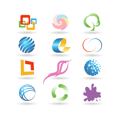 Modern vector shapes set logo template - Modern vector shapes set logo ...